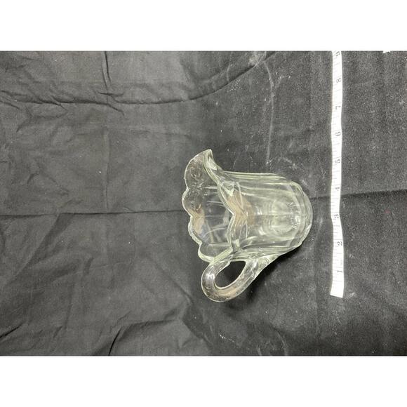 Other | Vintage Glass Creamer Pitcher With Scalloped Edge | Poshmark
